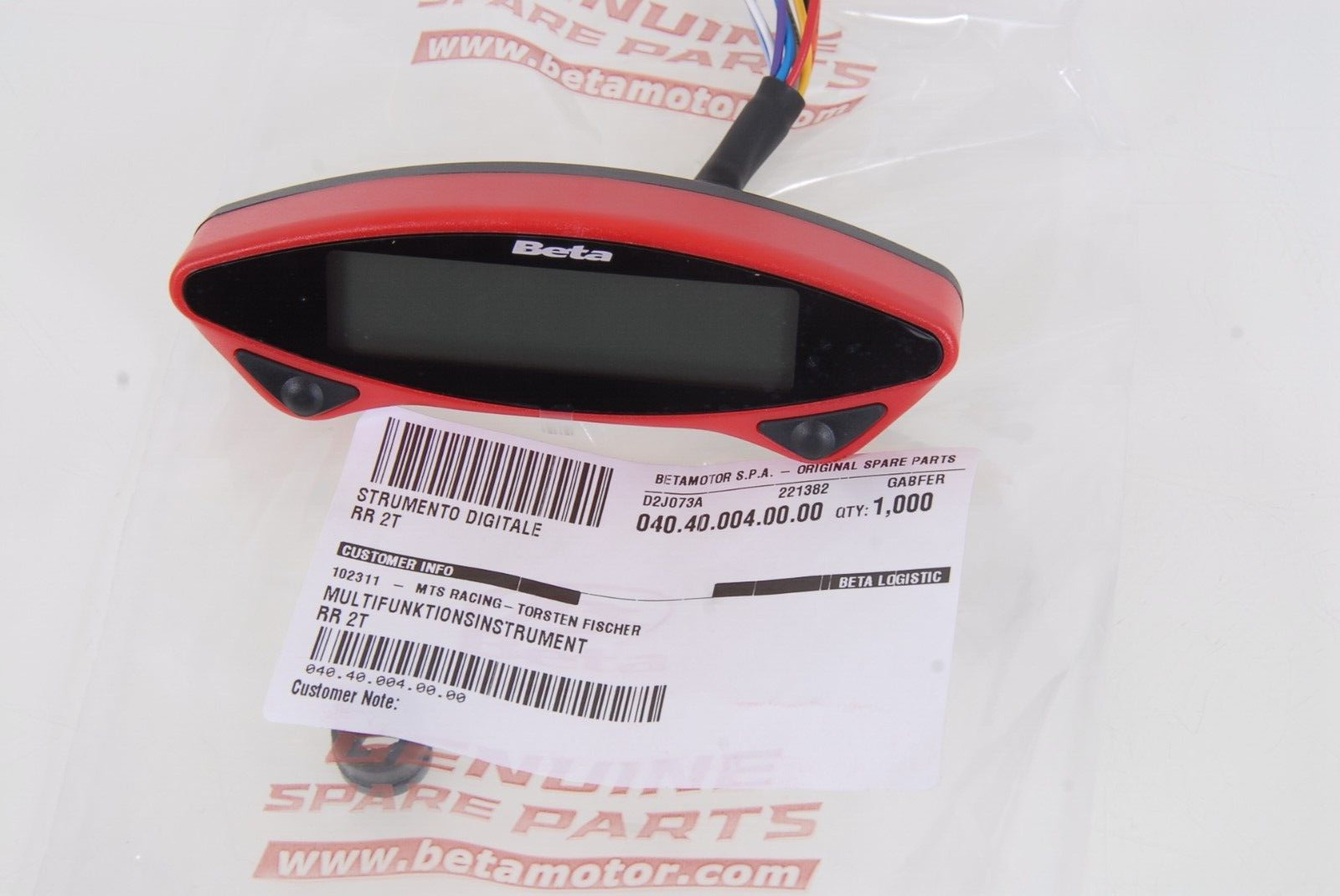 040.40.004.00.00 Digital Tacho Tachometer Cockpit Beta RR 125 200 250 ...